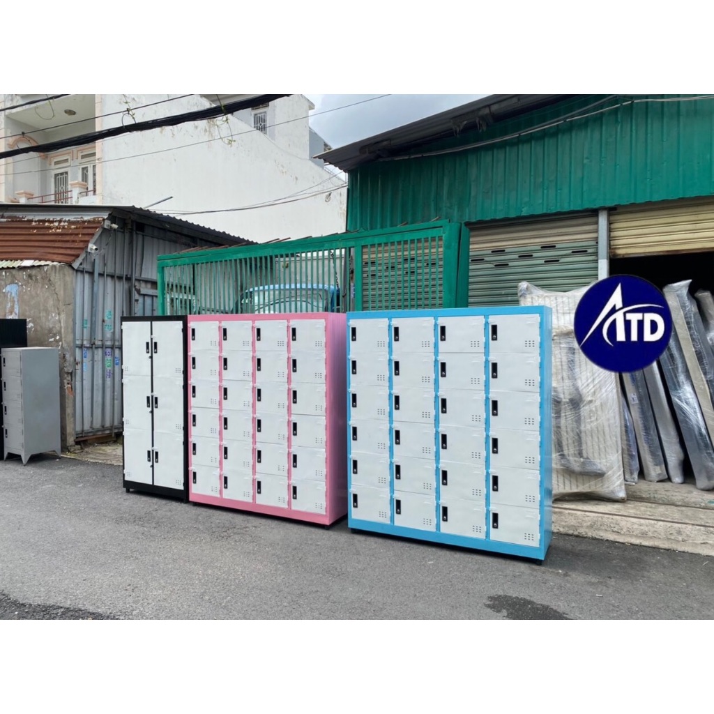 Tủ locker sắt nhiều ngăn, tủ hồ sơ, tủ locker mini gọn nhẹ để đồ an ...
