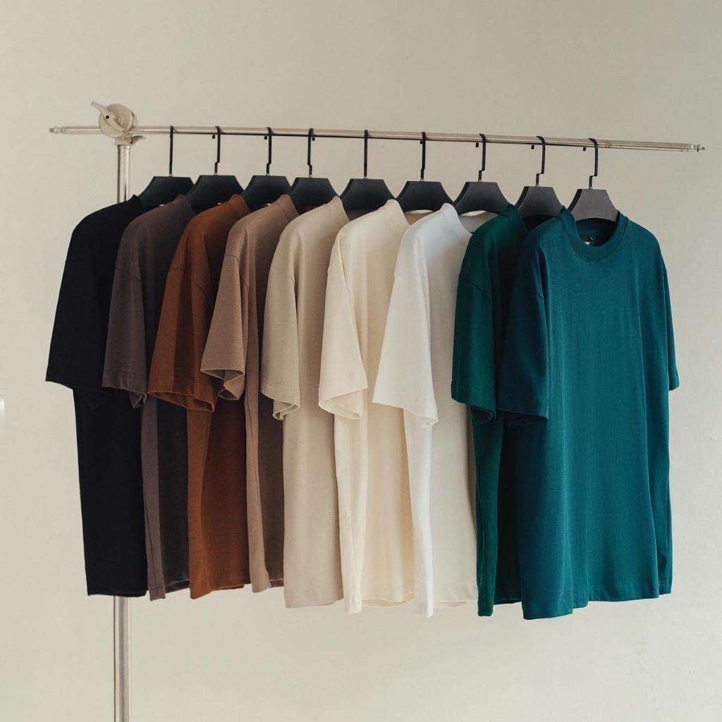 Áo Thun Trơn 100% cotton 2c [đã xử lý co rút] 250-280GSM form Regular ...