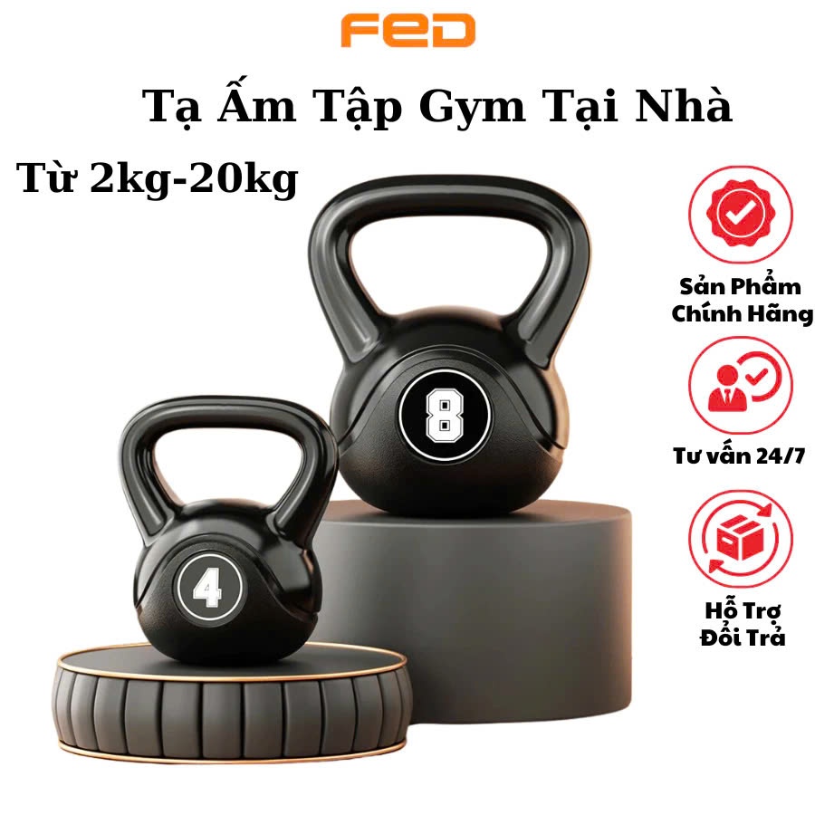 Tạ Ấm 12kg-18kg-20kg Vỏ Nhựa PE, Tạ Bình Vôi Bê Tông Tập Squat Tay Mông ...