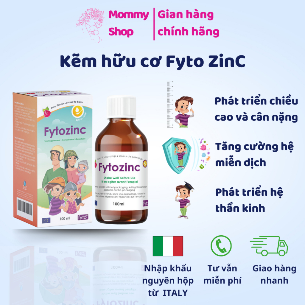 Fytozinc – Bổ Sung Kẽm Hữu Cơ Cho Trẻ Từ 0 Tháng Tuổi, Tăng Cường Đề ...