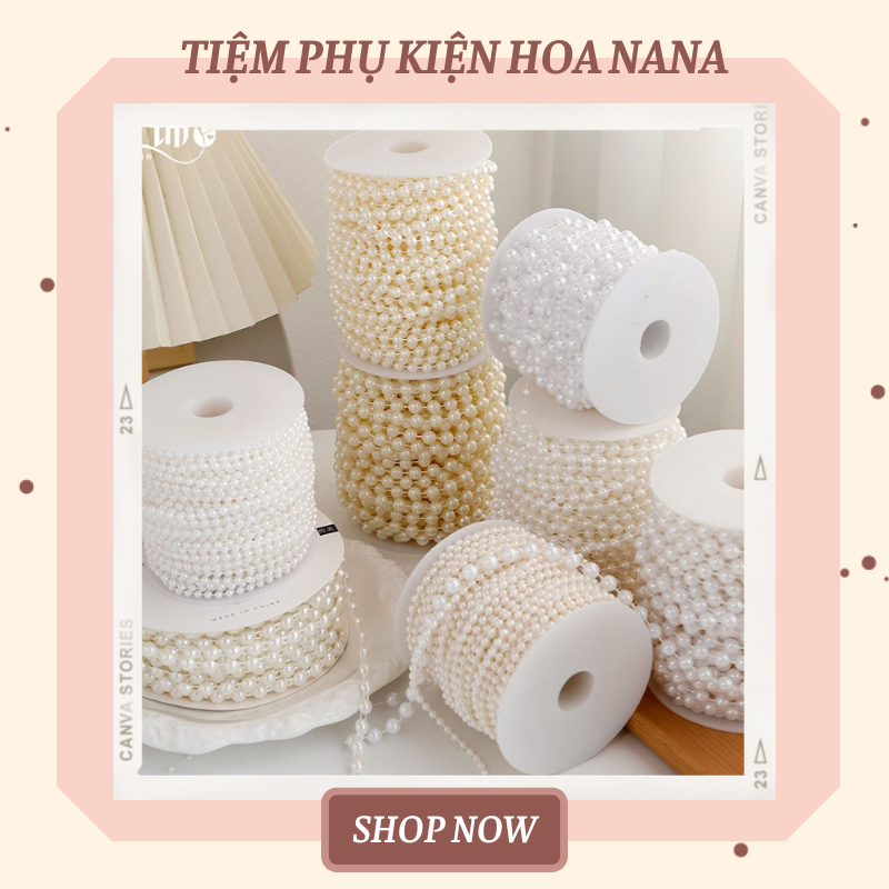[GÓI LẺ] Hạt Tròn Trang Trí Bó Hoa, Quà Tặng, Phụ Liệu May Mặc | Shopee ...