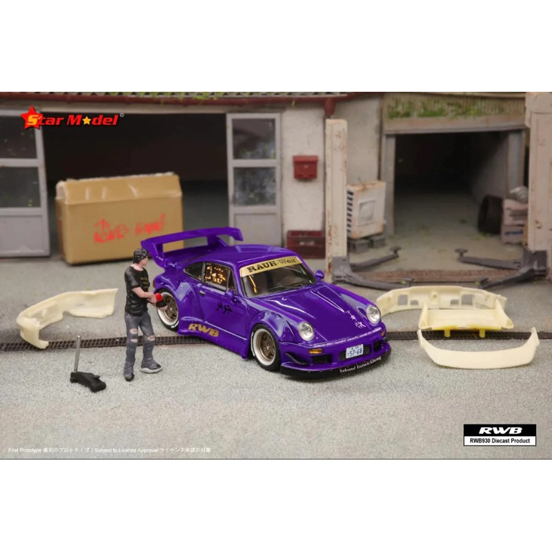 Xe mô hình Star Model - Porsche RWB 930 GT Wing Gloss Purple - Giới hạn ...
