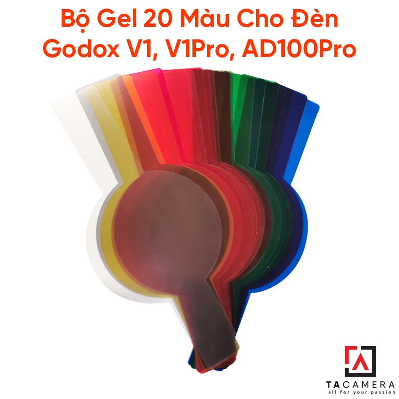 Gel Filters - Bộ Gel 20 Màu Cho Đèn Godox V1, V1Pro, AD100Pro | Shopee ...