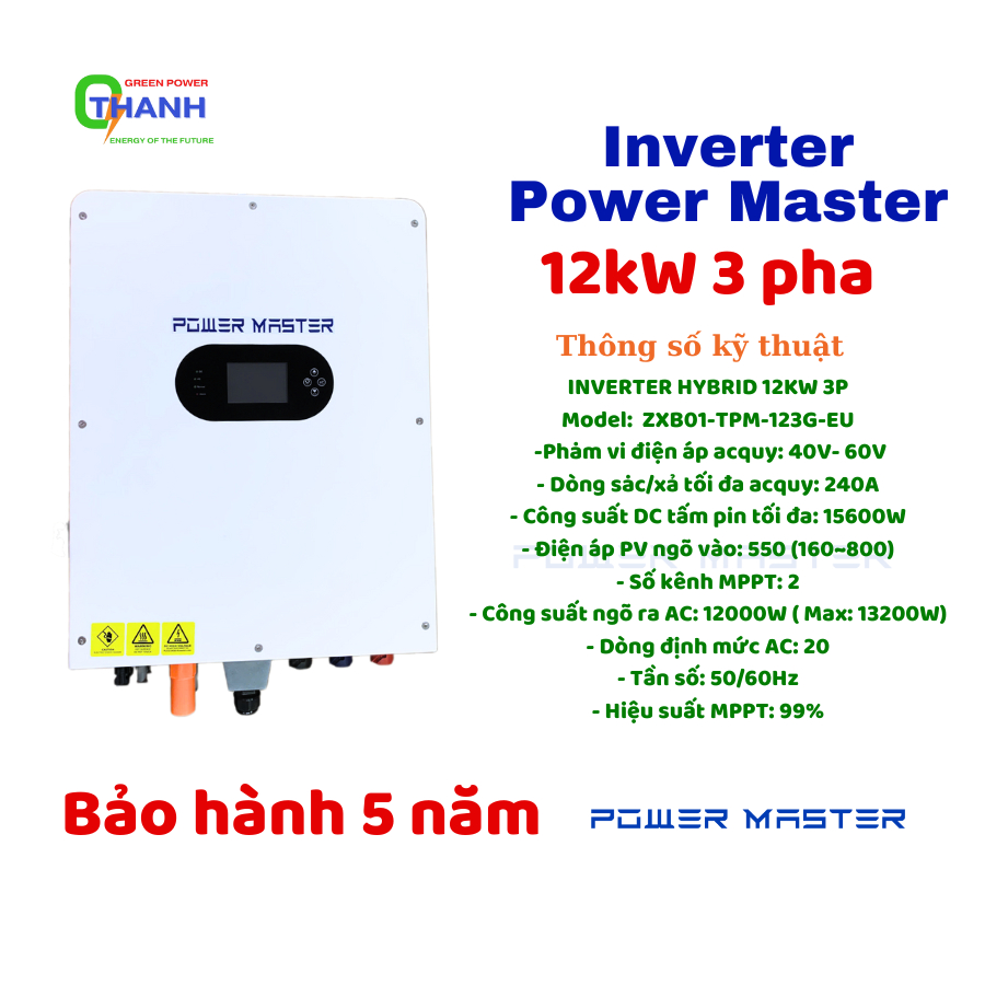 Biến Tần Inverter Hybrid Power Master 12kW 3 Pha | Shopee Việt Nam