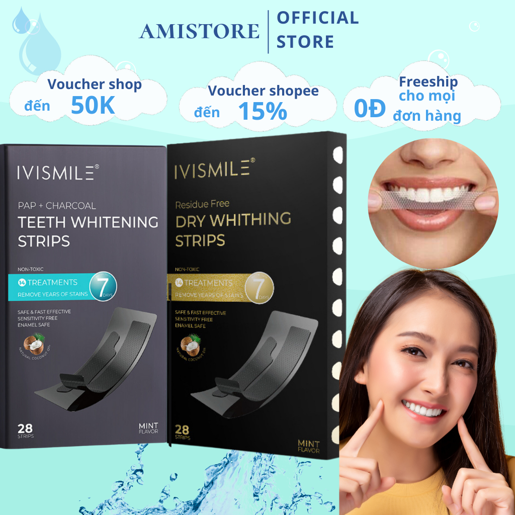 Miếng dán trắng răng DRY WHITENING UNISMILE - Dán trắng răng an toàn, không gây ê buốt hay bào ...