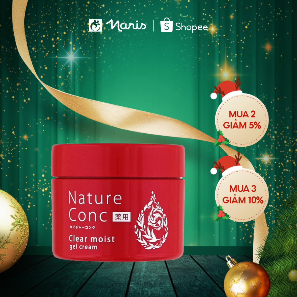 Kem dưỡng ẩm sáng da Naris Nature Conc Clear Moist Gel Cream | Shopee ...
