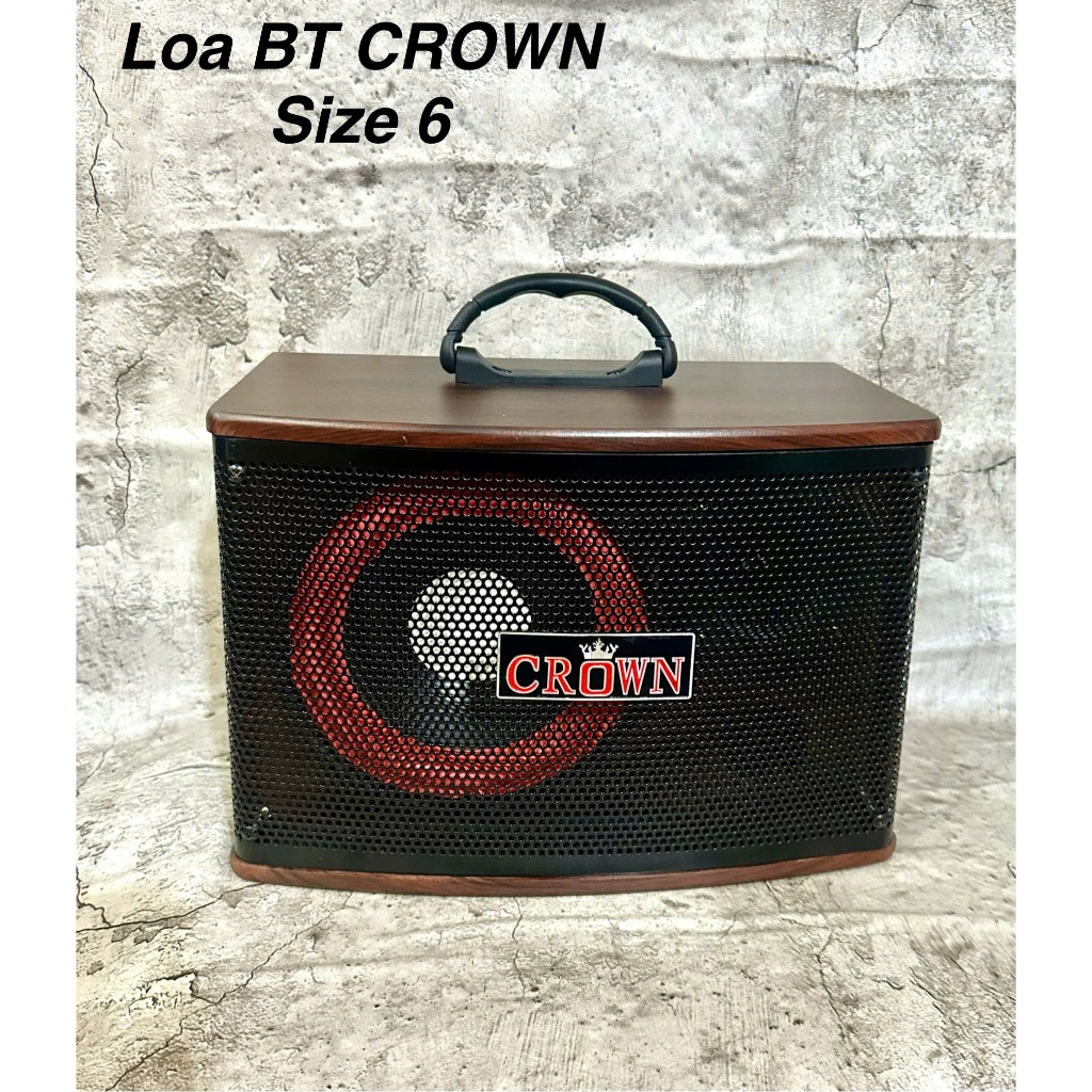 Loa Crown vỏ gỗ, cỡ số 6, bass 16cm | Shopee Việt Nam
