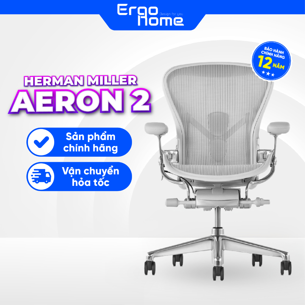 Ghế làm việc Công thái học Herman Miller Aeron 2 Remastered Ergonomic ...