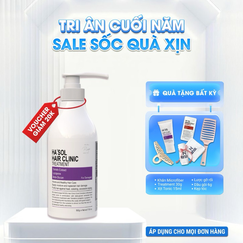 Kem Ủ Tóc Hasol Hair Clinic Treatment Phục Hồi Hư Tổn Và Giảm Gãy Rụng ...