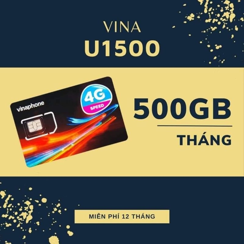 SIM VINAPHONE U1500, U900 500GB/THÁNG [CÓ ESIM] | Shopee Việt Nam