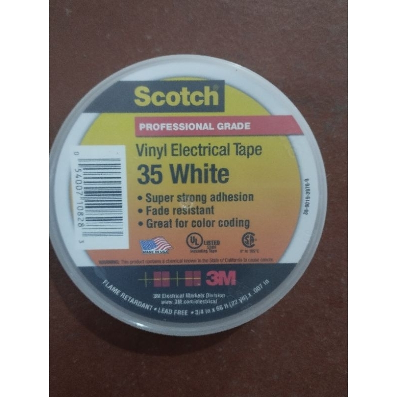 Băng keo điện 3m Scotch 35 White trắng chịu nhiệt tốt | Shopee Việt Nam