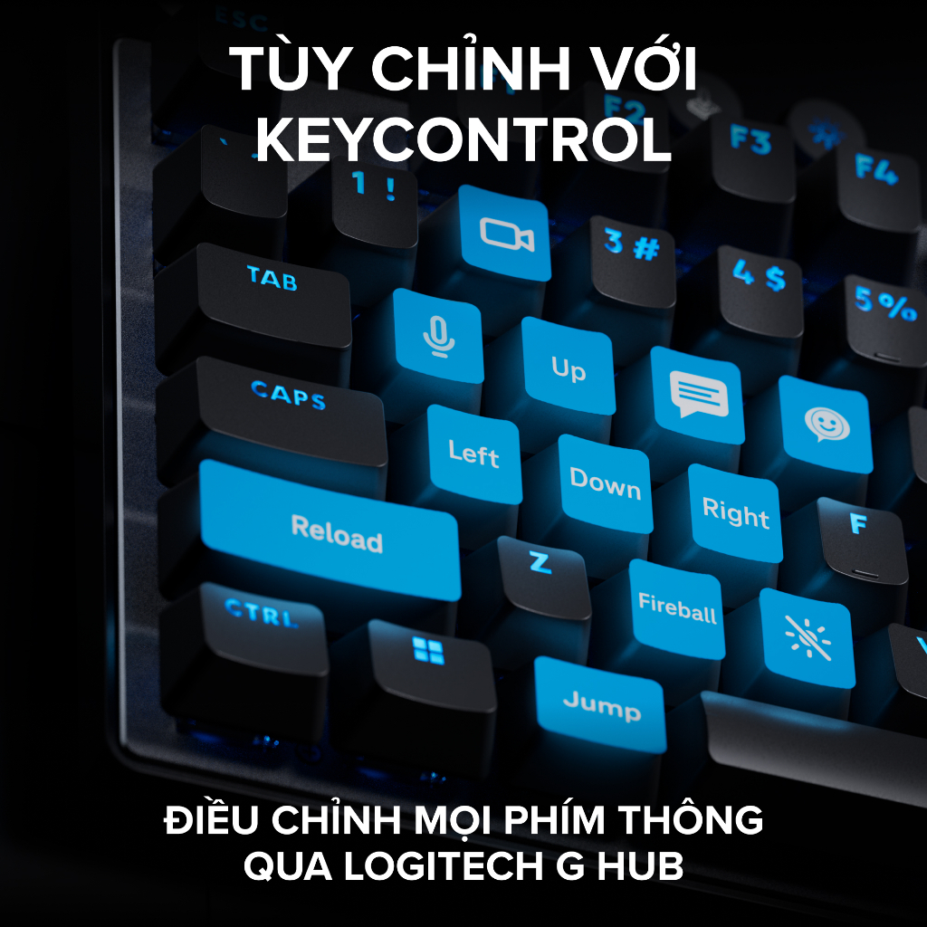 Bàn phím Game có dây Logitech G PRO X TKL RAPID, Analog switch từ tính ...