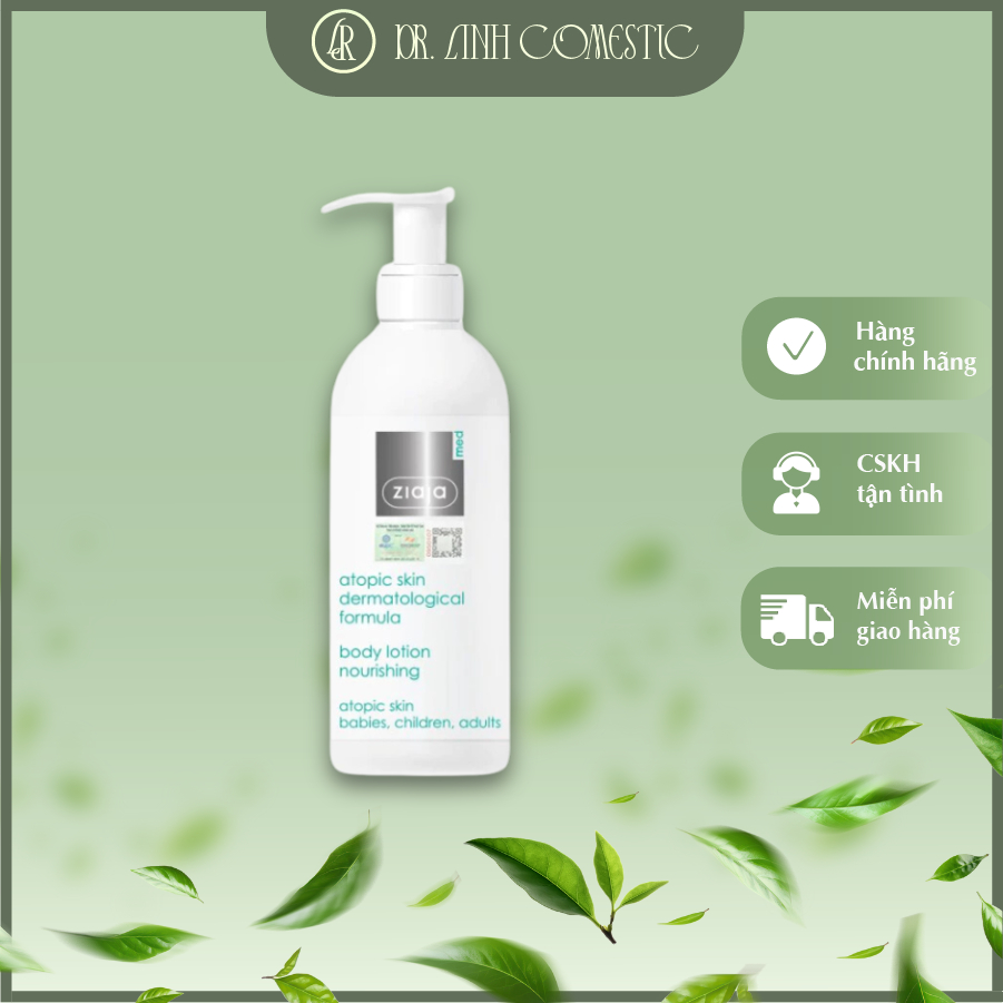 Nhũ Tương Ziaja 1% Urê Med Atopic Skin Dermatological Formula 400ml ...