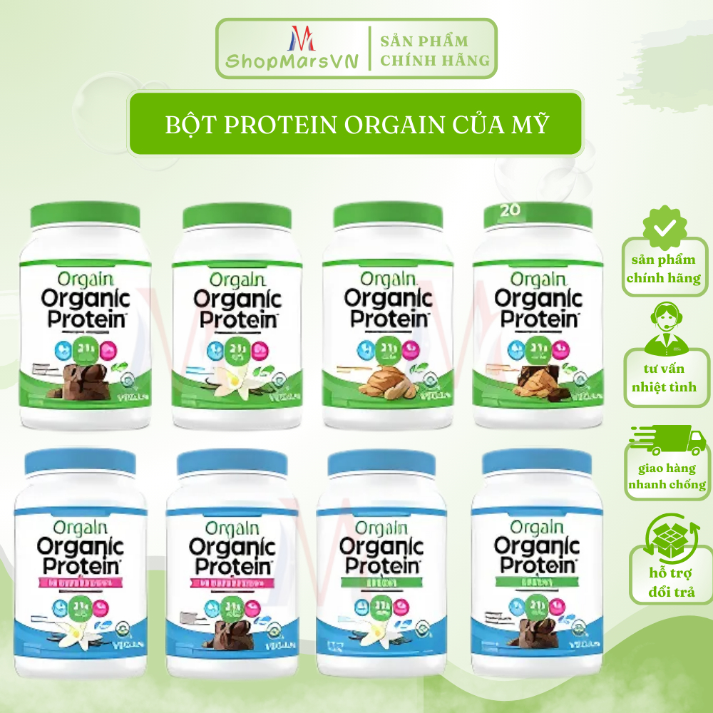 Bột Đạm Thực Vật Protein Organic Orgain, Bột Protein Hữu Cơ Orgain ...