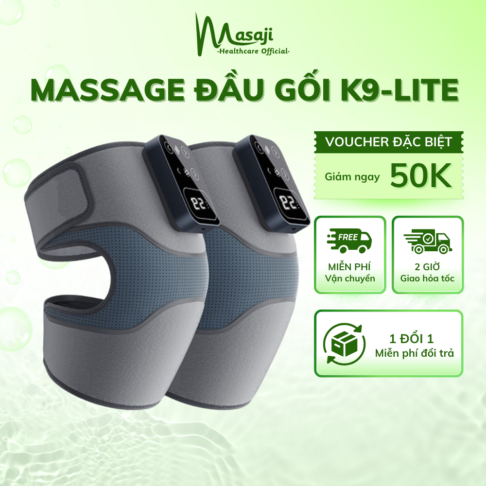 Máy massage đầu gối K9 Lite rung kết hợp chườm ấm hồng ngoại, massage ...
