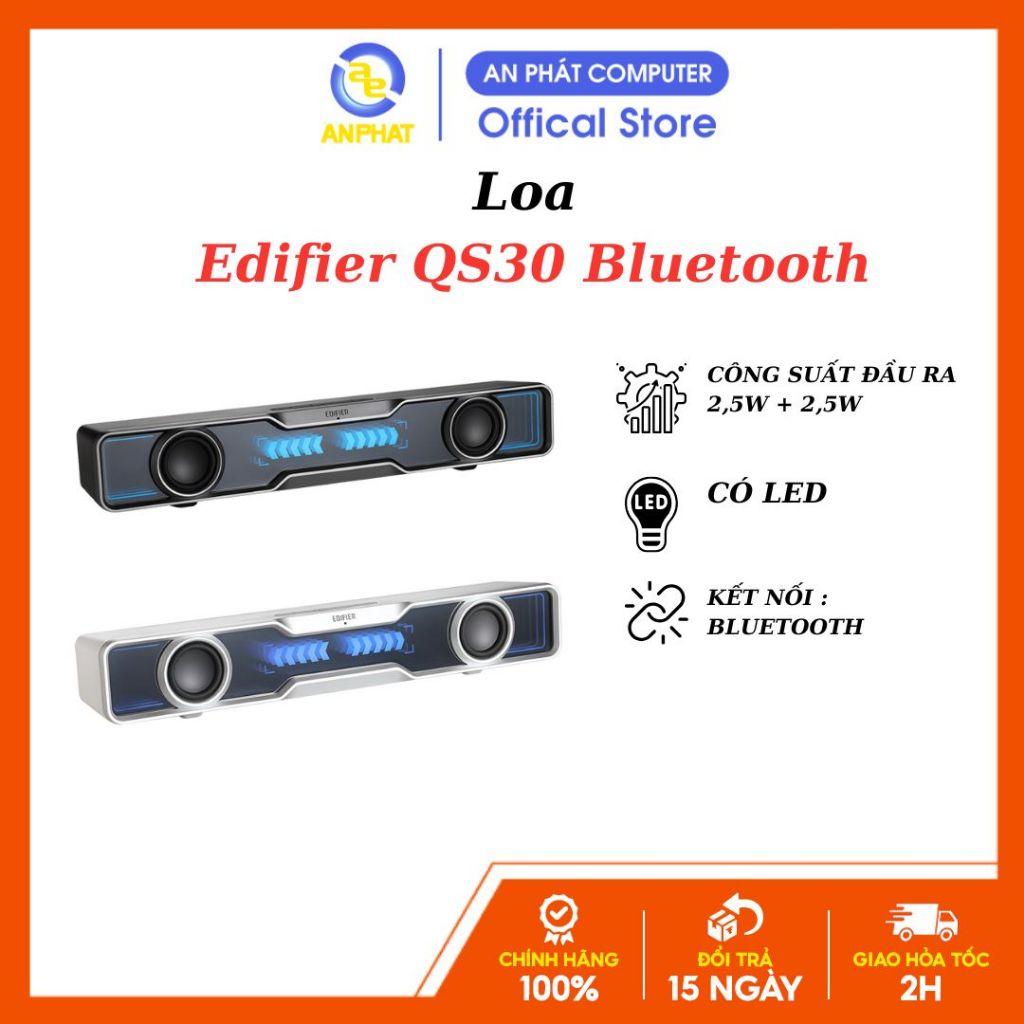 Loa Edifier QS30 Bluetooth Black | Shopee Việt Nam