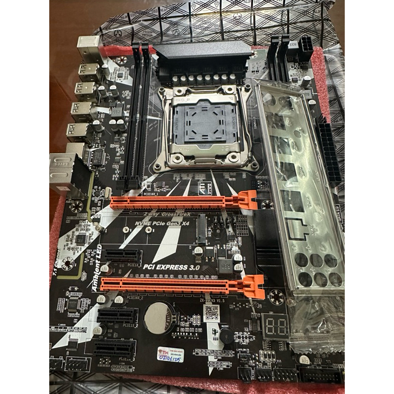 Main x99 d4 Ambient Led chạy chip xeon v3-4 2 khe card hỗ trợ khe cắm ...