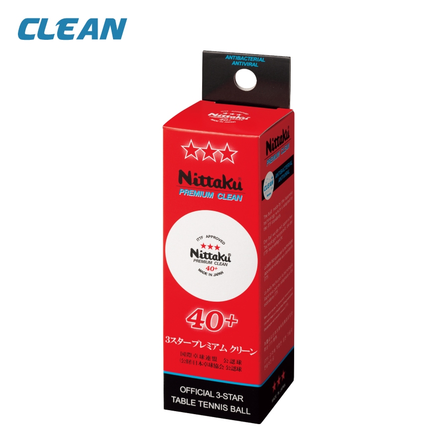 Bóng Nittaku 3 Star 40+ Premium Clean (Hộp 3 Quả) Chính Hãng Made In Japan | Shopee Việt Nam
