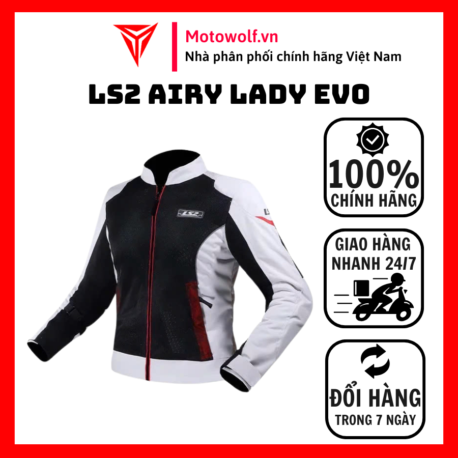 Áo Thời Trang Bảo Hộ Lái Moto, Xe Máy LS2 Airy Lady EVO - Motowolf Việt Nam Chính Hãng | Shopee ...
