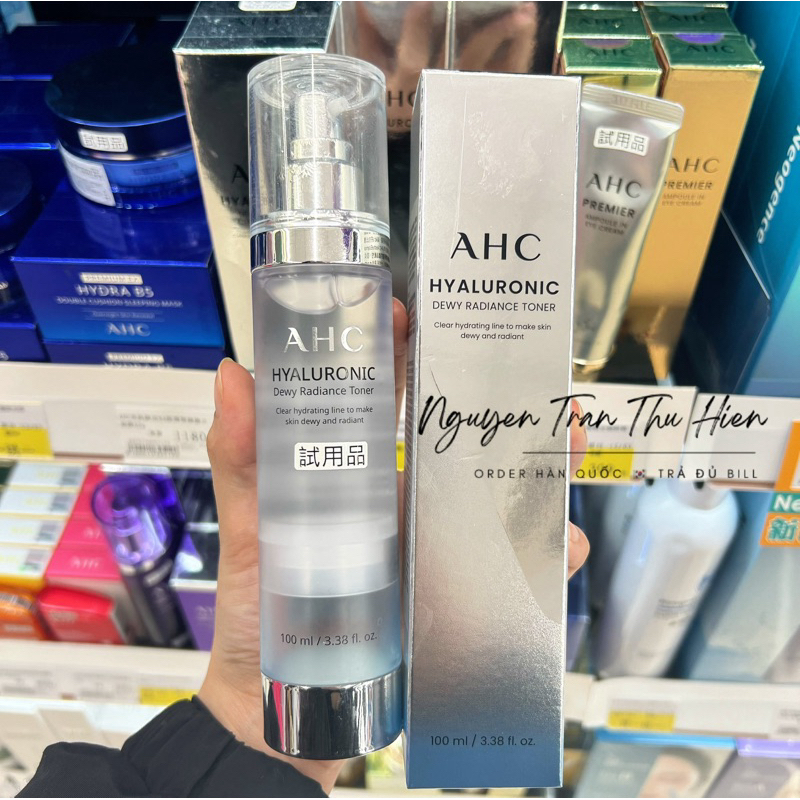 [Có Bill] Nước Cân Bằng Dưỡng Ẩm Làm Sáng Da AHC Hyaluronic Dewy Radiance Toner 100ml | Shopee ...