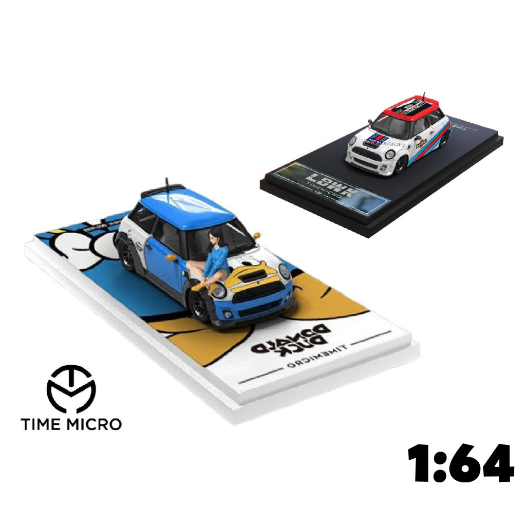 Mô hình xe Mini Cooper Martini - Donald duck racing LBWK Liberty Walk ...