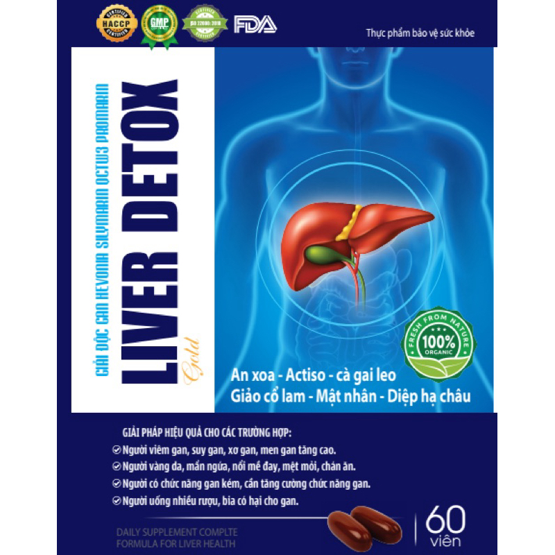 Giải Độc Gan Liver Detox - hộp 60viên | Shopee Việt Nam