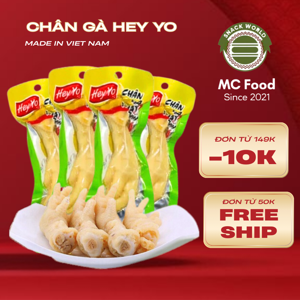 Chân Gà Cay Nhất Tâm Hey Yo Hương Vị ớT Xanh, Chân Gà Ăn Vặt Việt Nam ...