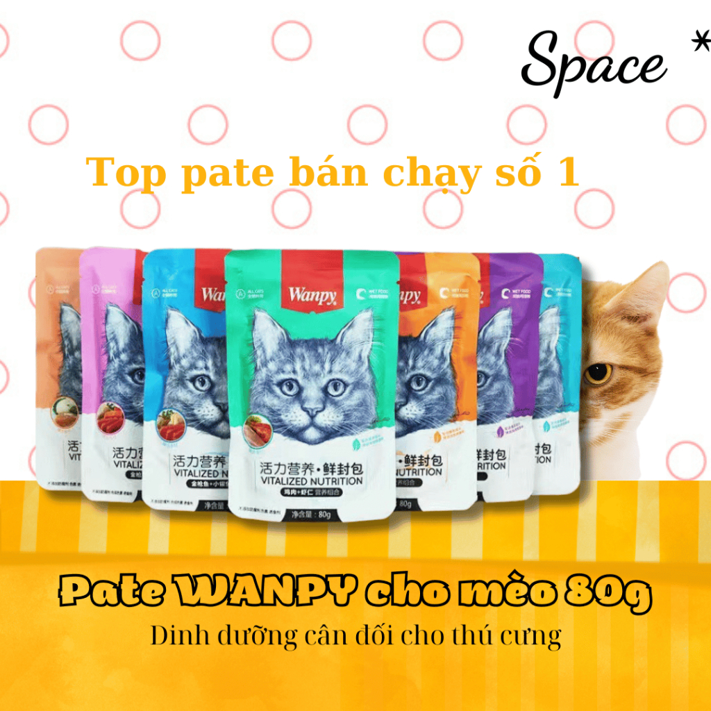 THANH LÝ NGHỈ BÁN [WANPPY]Pate Cho Mèo Pate WANPPY Cho Mèo Bổ Sung Dinh ...