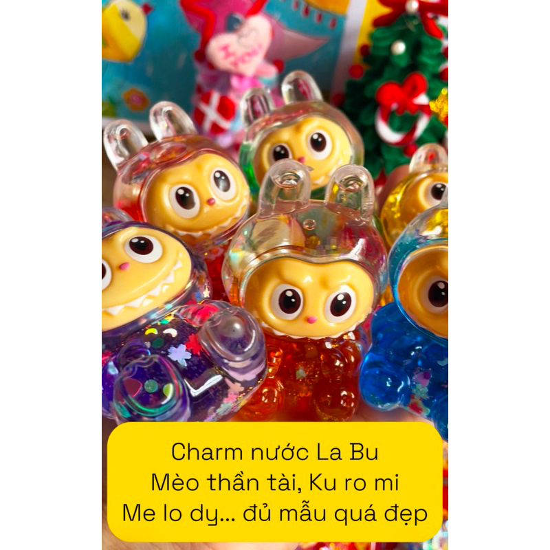 (Hỏa tốc HCM) Túi mù size to, CHARM nước Mèo thần tài, La bu bu, Me lo ...