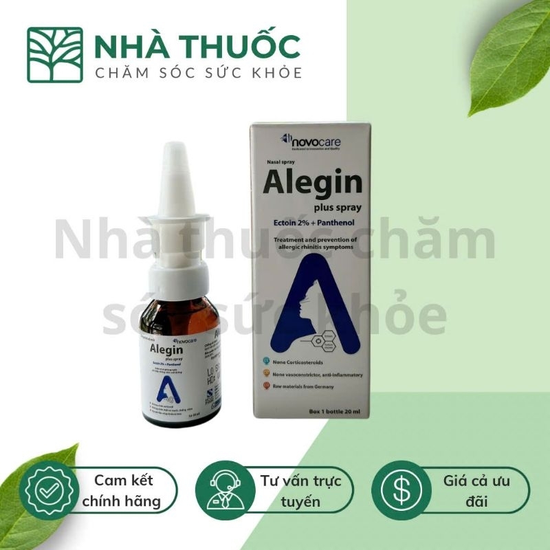 [Chính Hãng] Alegin Plus Spray lọ 20ml giúp giảm triệu chứng viêm mũi ...