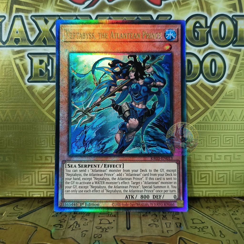Neptabyss, the Atlantean Prince – RA03-EN013 – Prismatic Ultimate Rare ...