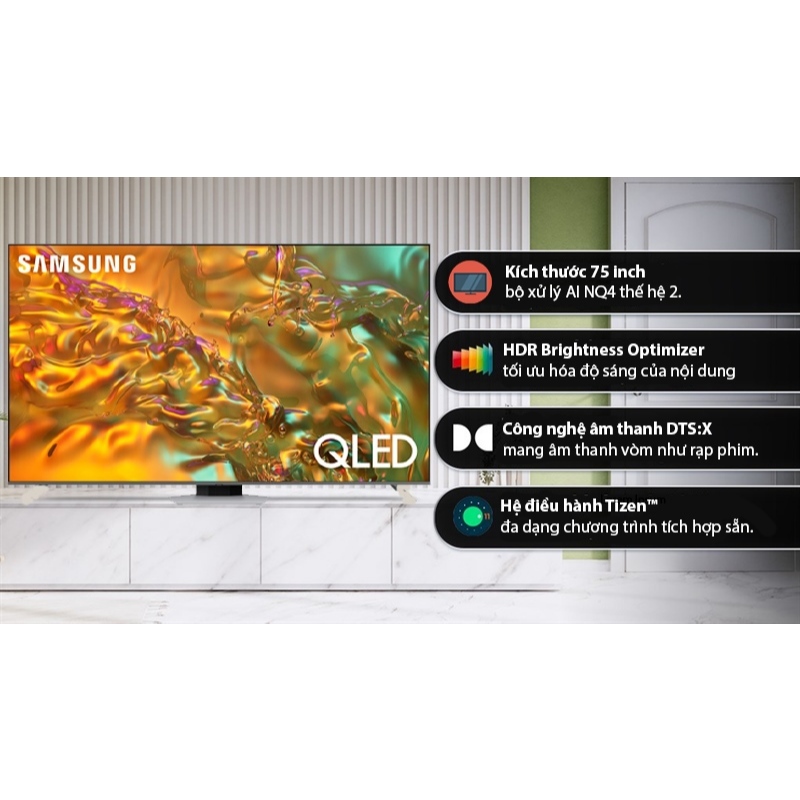 Smart Tivi QLED Samsung 4K 75 inch QA75Q80D 2024 | Shopee Việt Nam