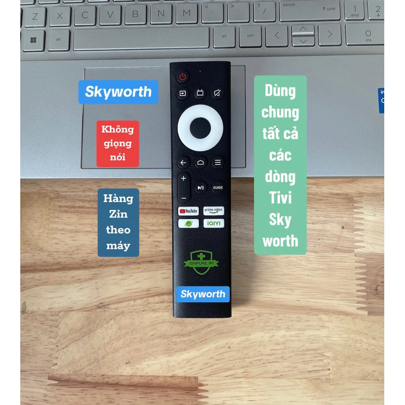 Điều khiển Tivi Skyworth không giọng nói cao cấp( Dùng chung tất cả Tivi Skyworth) | Shopee Việt Nam