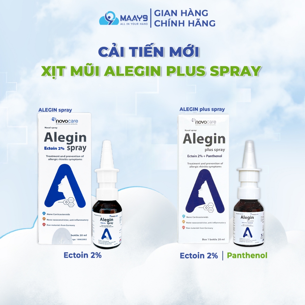 Xịt viêm mũị dị ứng Novocare Alegin giảm ngừa viêm mũi dị ứng, giảm hắt ...