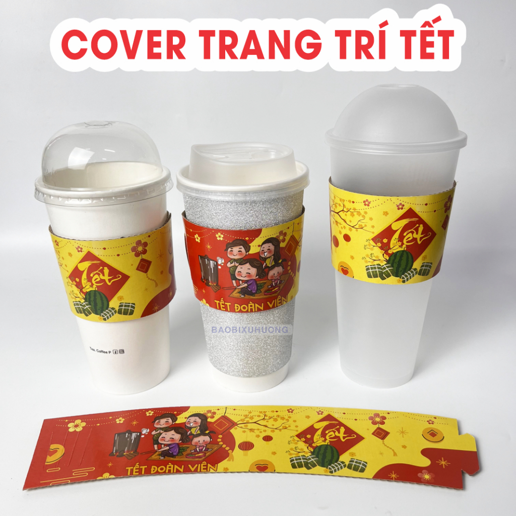Cover trang trí Tết, cover sóng chống nóng - chống ướt tay, bọc trang ...