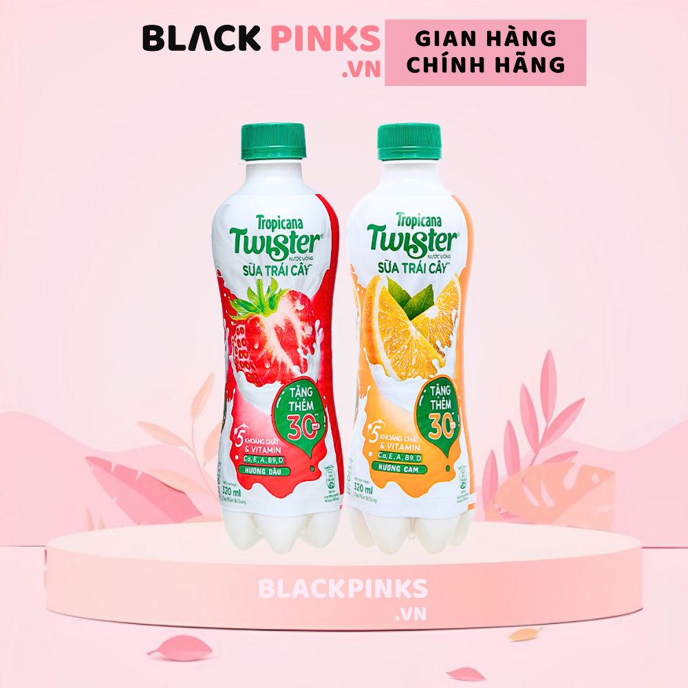 Thùng 24 chai sữa trái cây Twister Juicy Milk vị cam/dâu chai 320ml | Shopee Việt Nam