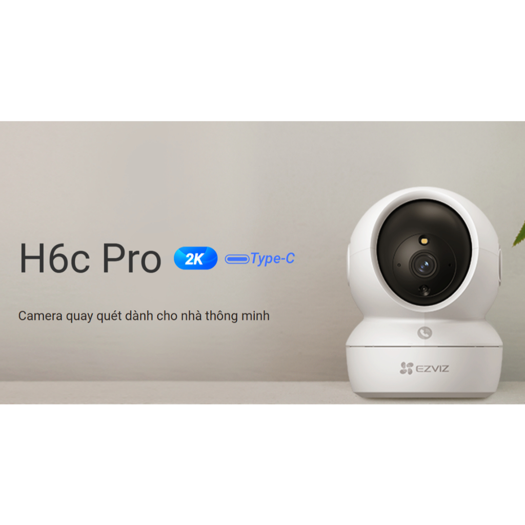 Camera Wifi Ezviz H6C Pro 2MP/4MP (Gọi điện qua app, quay quét, đêm ...