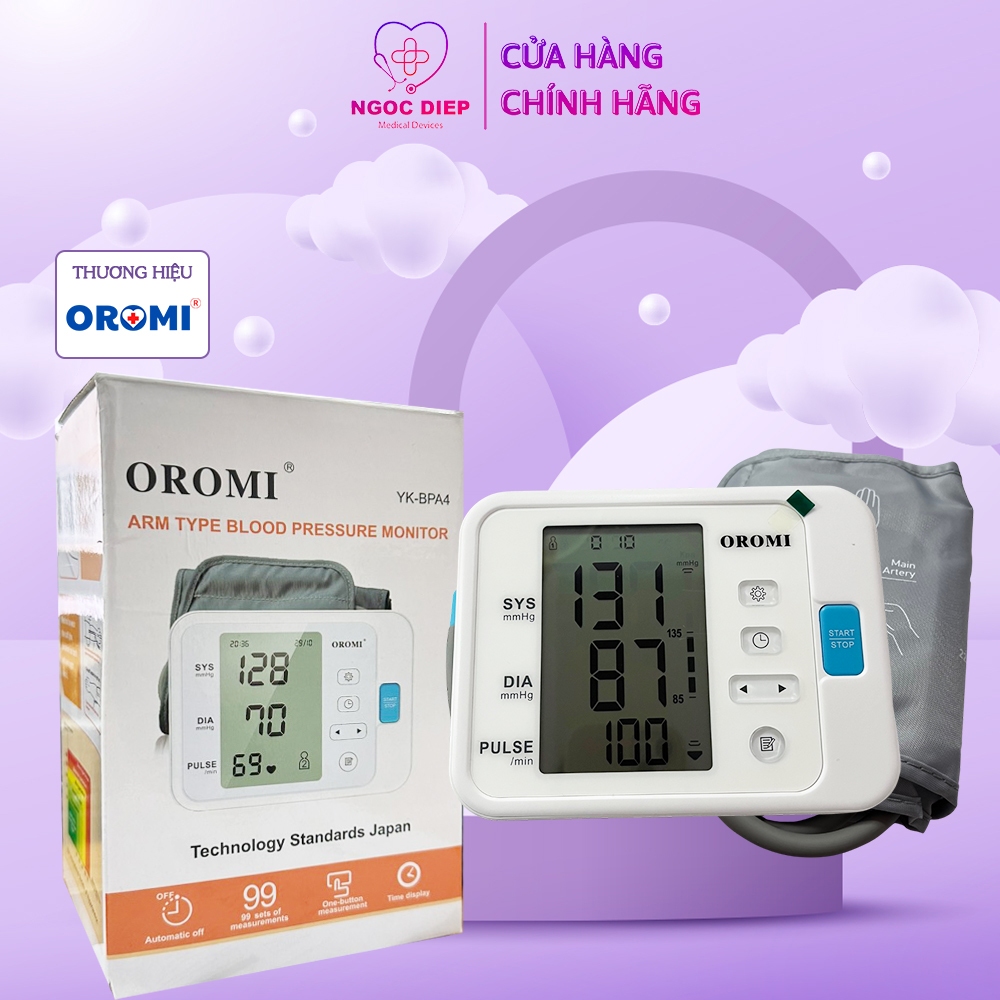 Máy đo huyết áp bắp tay OROMI YK-BPA4 - Hỗ trợ giọng nói tiếng Việt ...