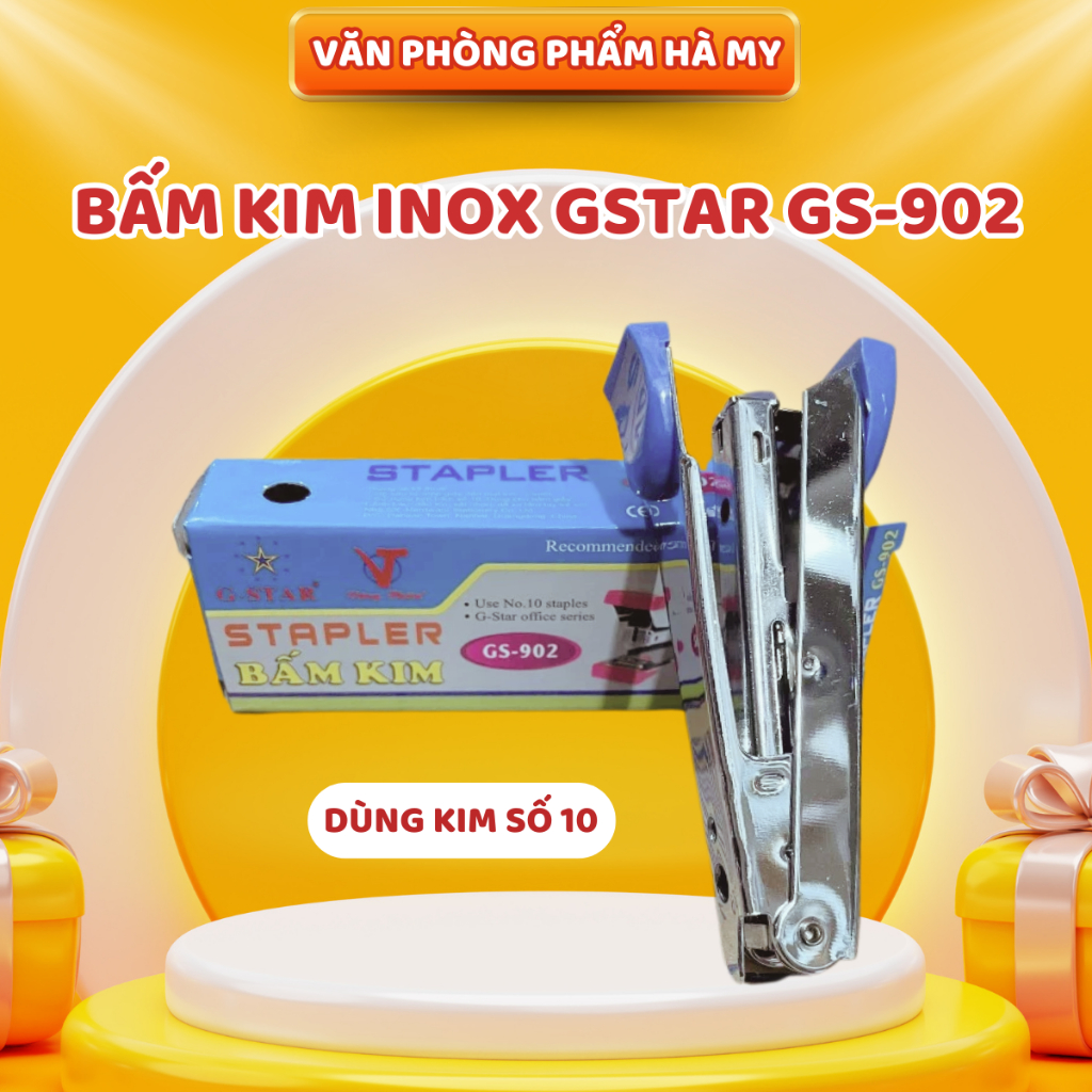 Dập Ghim Inox số 10 Gstar GS-902 | Shopee Việt Nam