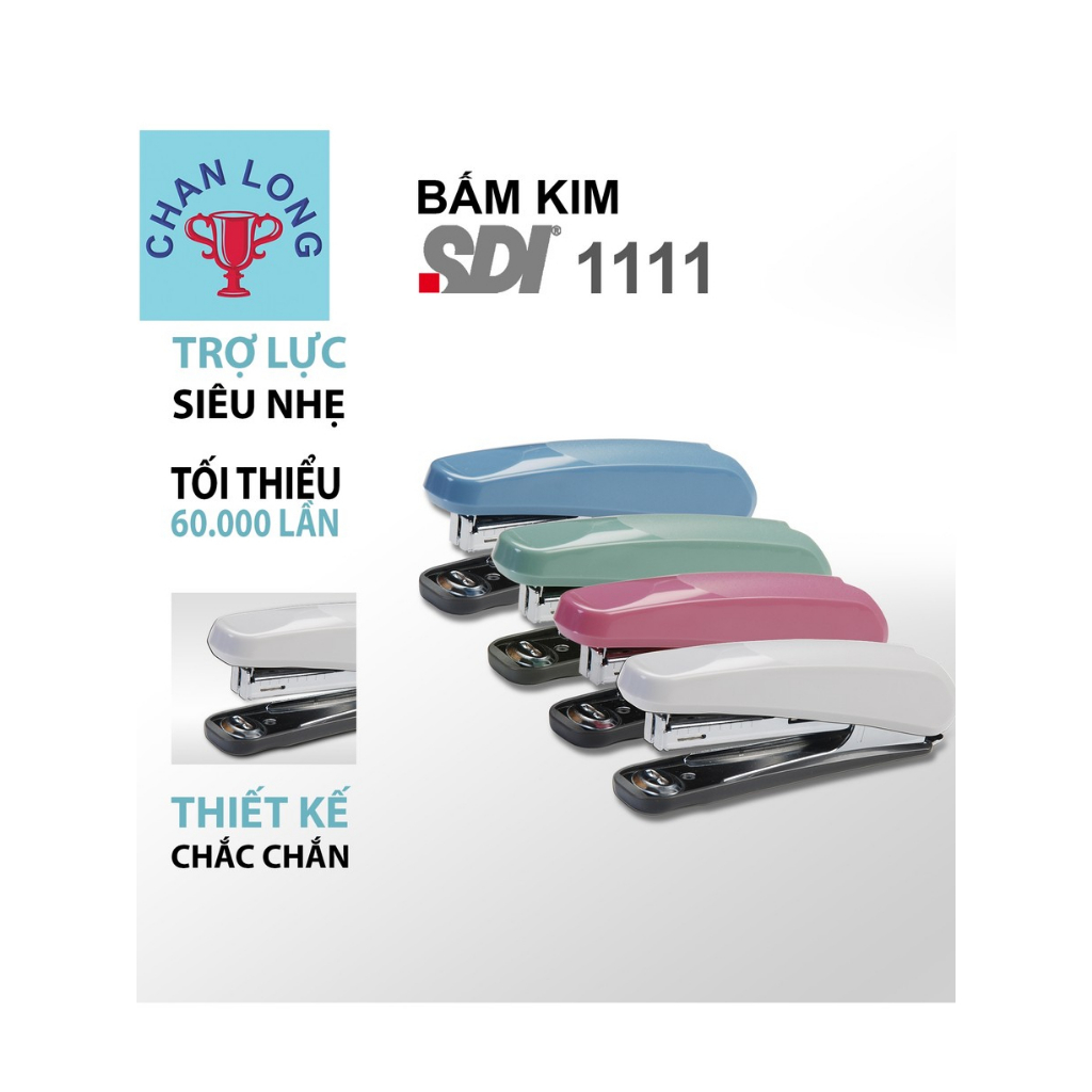 Bấm kim ,dập kim trợ lực số 10 chính hãng SDI 1111.bấm tối thiểu 60.000 lần.Dùng văn phòng, học ...