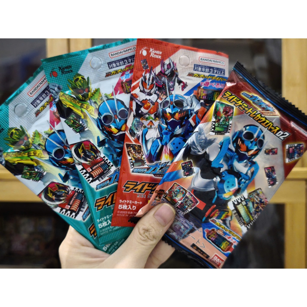 [GS FUNNY SHOP] 1 Pack Thẻ Kamen Rider Gotchard Ride Chemy Trading Card ...