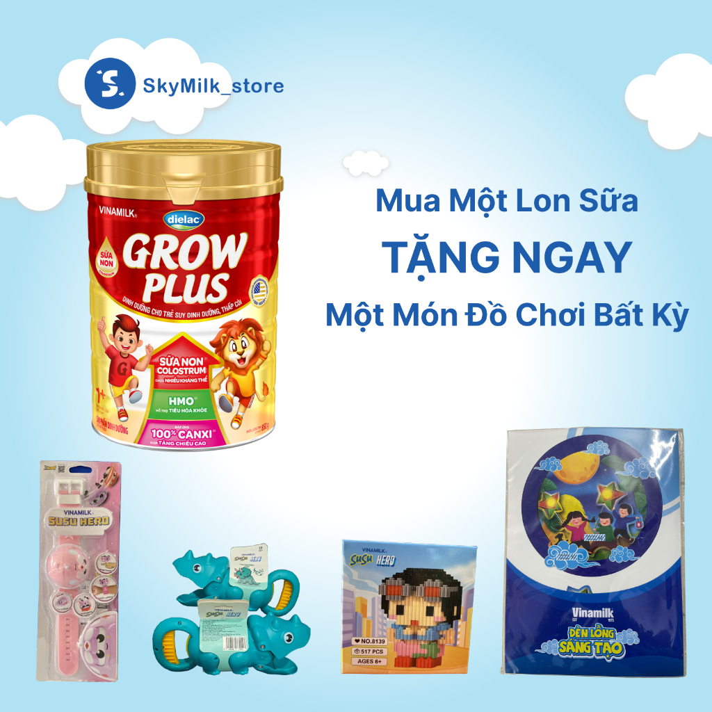 Sữa Non Vinamilk Dielac Grow Plus 1+ HT 850g - KÈM QUÀ TẶNG | Shopee Việt Nam