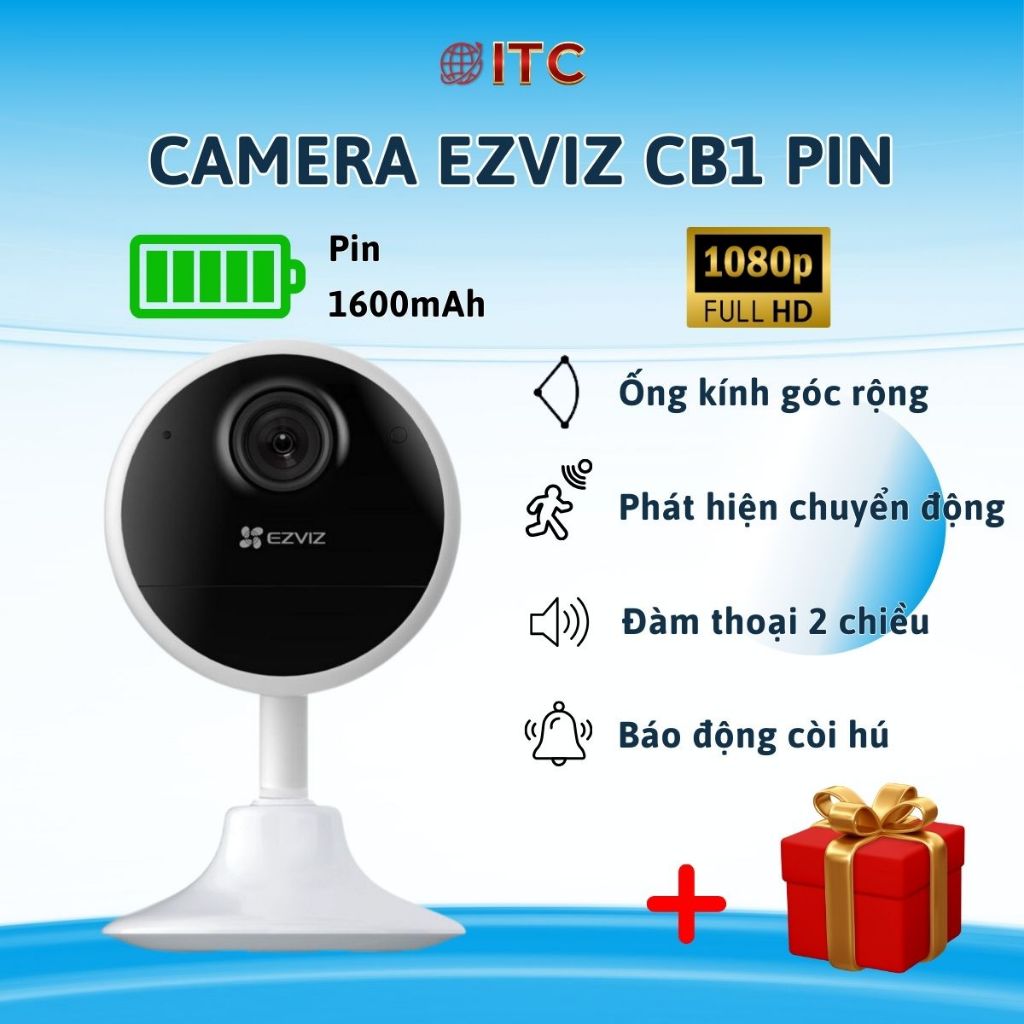 Camera wifi dùng Pin EZVIZ CB1 2MP Full HD phiên bản nâng cấp mới nhất ...