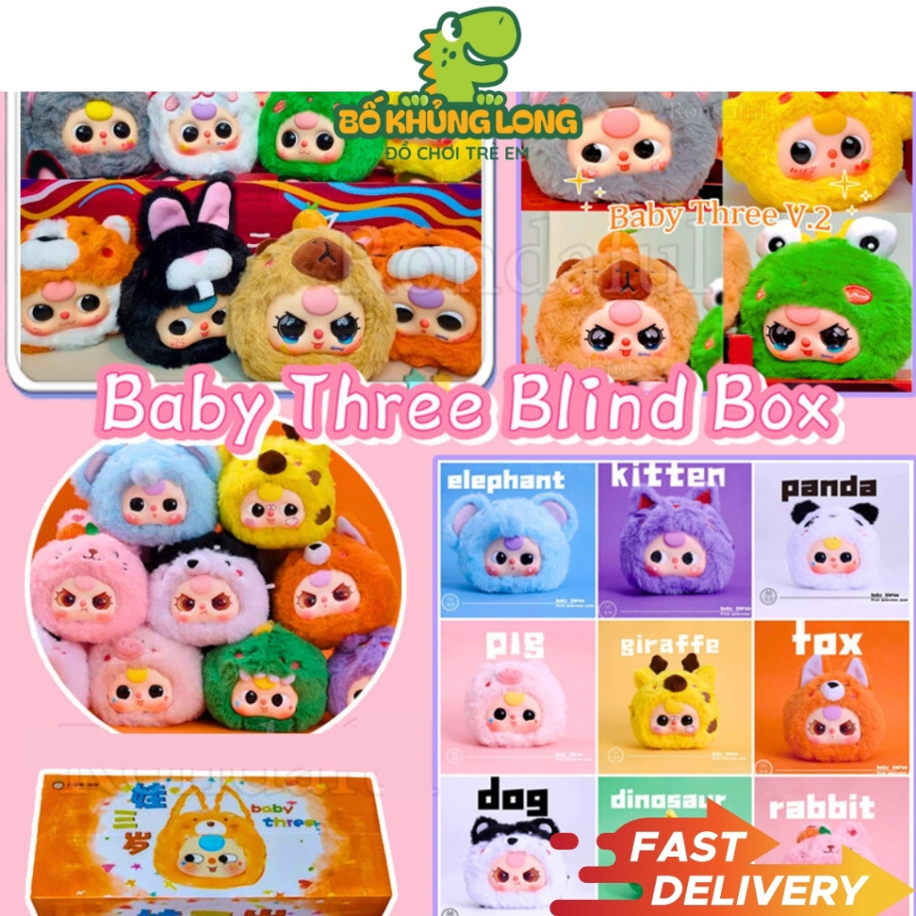 Baby Three V1 Zipper Bag BlindBox Đồ Chơi Thời Trang Full Hộp Nguyên ...