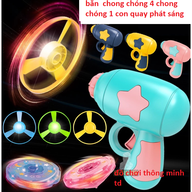 Đồ chơi bắn chong chóng quay,kết hợp con quay , bắn đĩa bay, con quay ...