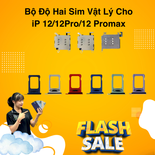 Ổ Độ, Khay 2 Sim Vật Lý Cho iP 12 Pro Max - Bảo Hành 3 Tháng | Shopee ...