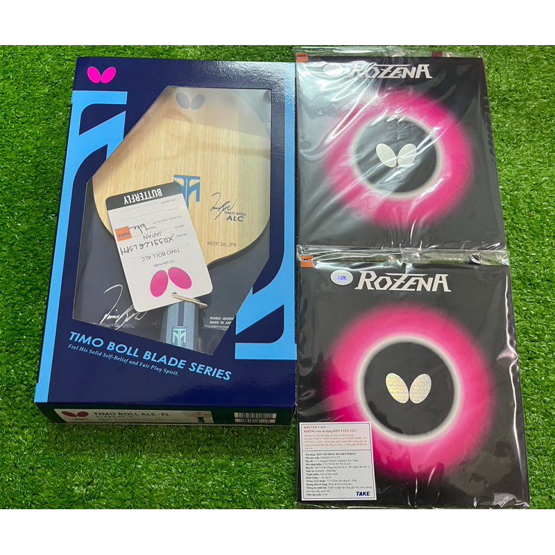 Combo Vợt Bóng Bàn Butterfly Gồm Cốt Timoboll ALC Và Hai Mặt Rozena | Shopee Việt Nam