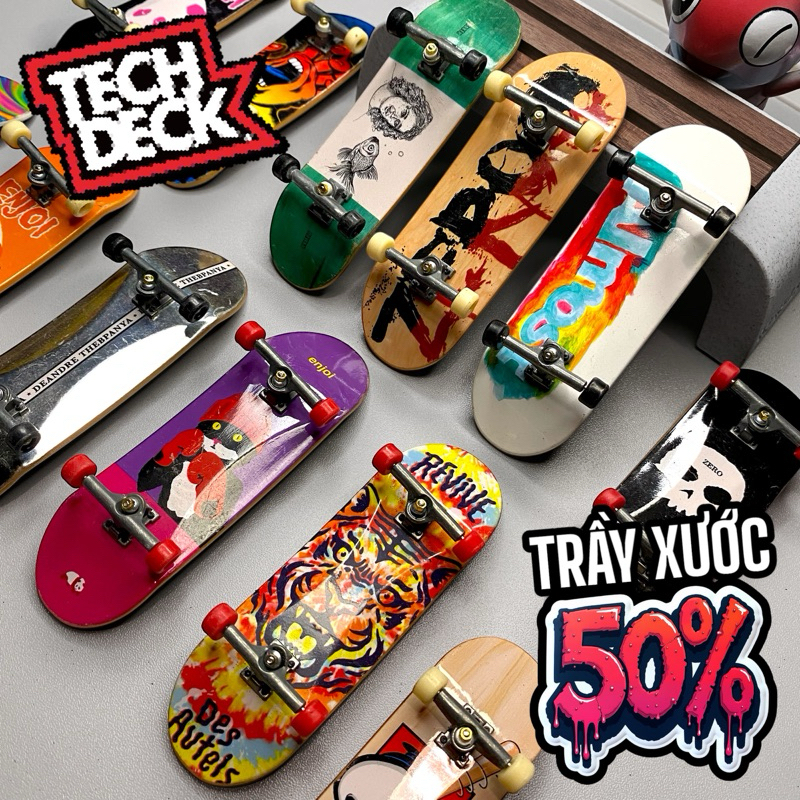 [KÈM TOOL][Xước 50%] 32mm & 29mm, ván trượt ngón tay fingerboard, chính ...