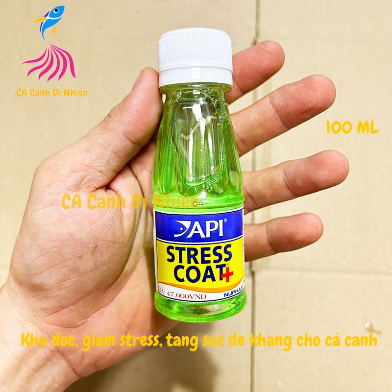 API STRESS COAT+ 100 ML dung dịch giảm Stress khử độc nước cho hồ cá ...