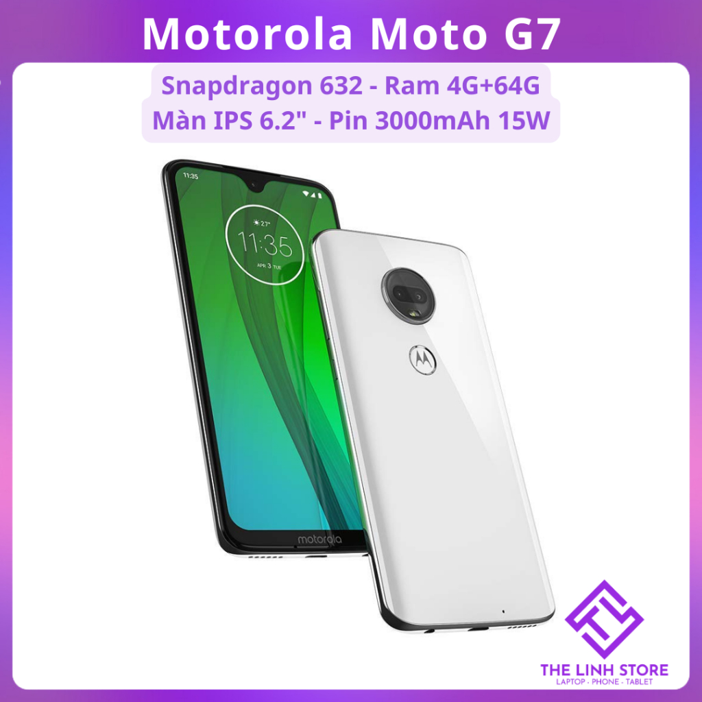 Điện thoại Motorola Moto G7 (XT1962) màn 6.2 inch - Snapdragon 632 ram 4G 64G | Shopee Việt Nam